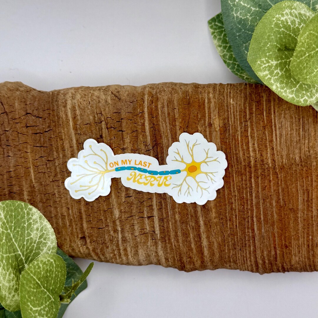 On My Last Nerve Sticker | Medical Stickers | Funny Stickers - Etsy