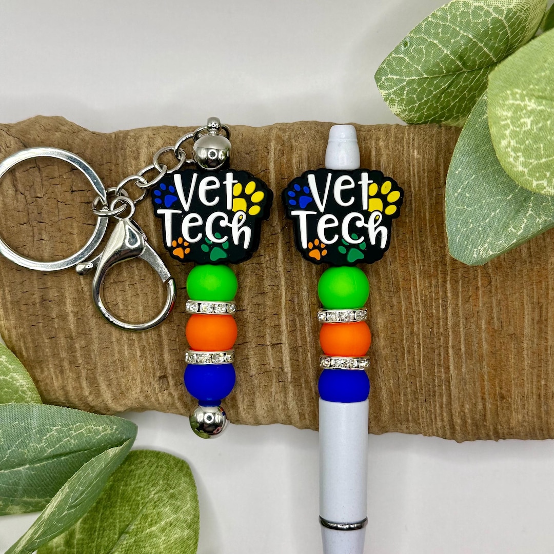 Vet Tech Keychain | Veterinary Technician Pens | Tech Week Gifts - Etsy