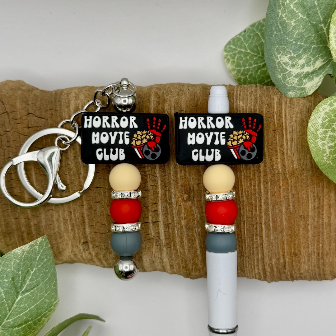 Horror Movie Club Gifts | Horror Movie Keychain or Pen | Horror Fan ...