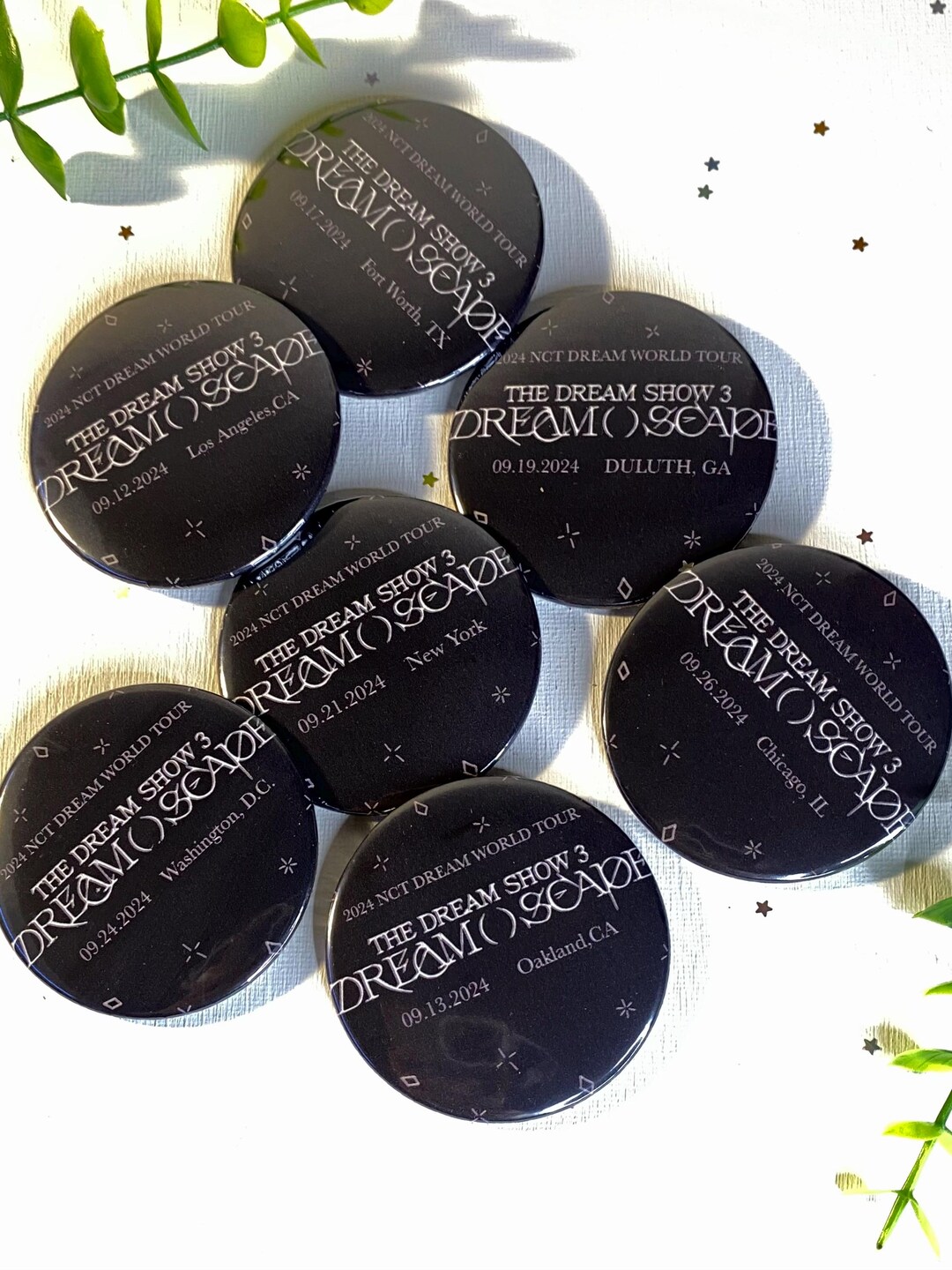 Nct Dream Tour, TDS3 2024, Nctzen, 2.25 Button Pins, All Cities ...