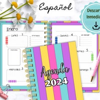 Spanish Printable Undated Calendar, Monthly Printable Calendar in ...