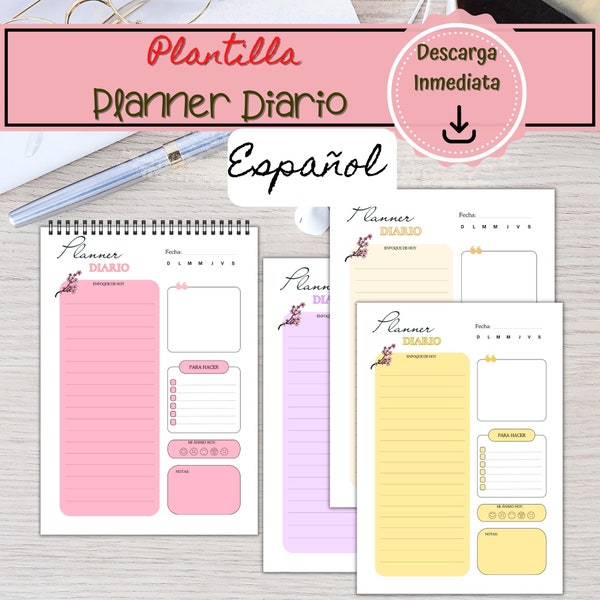 Printable Daily Planner - Etsy