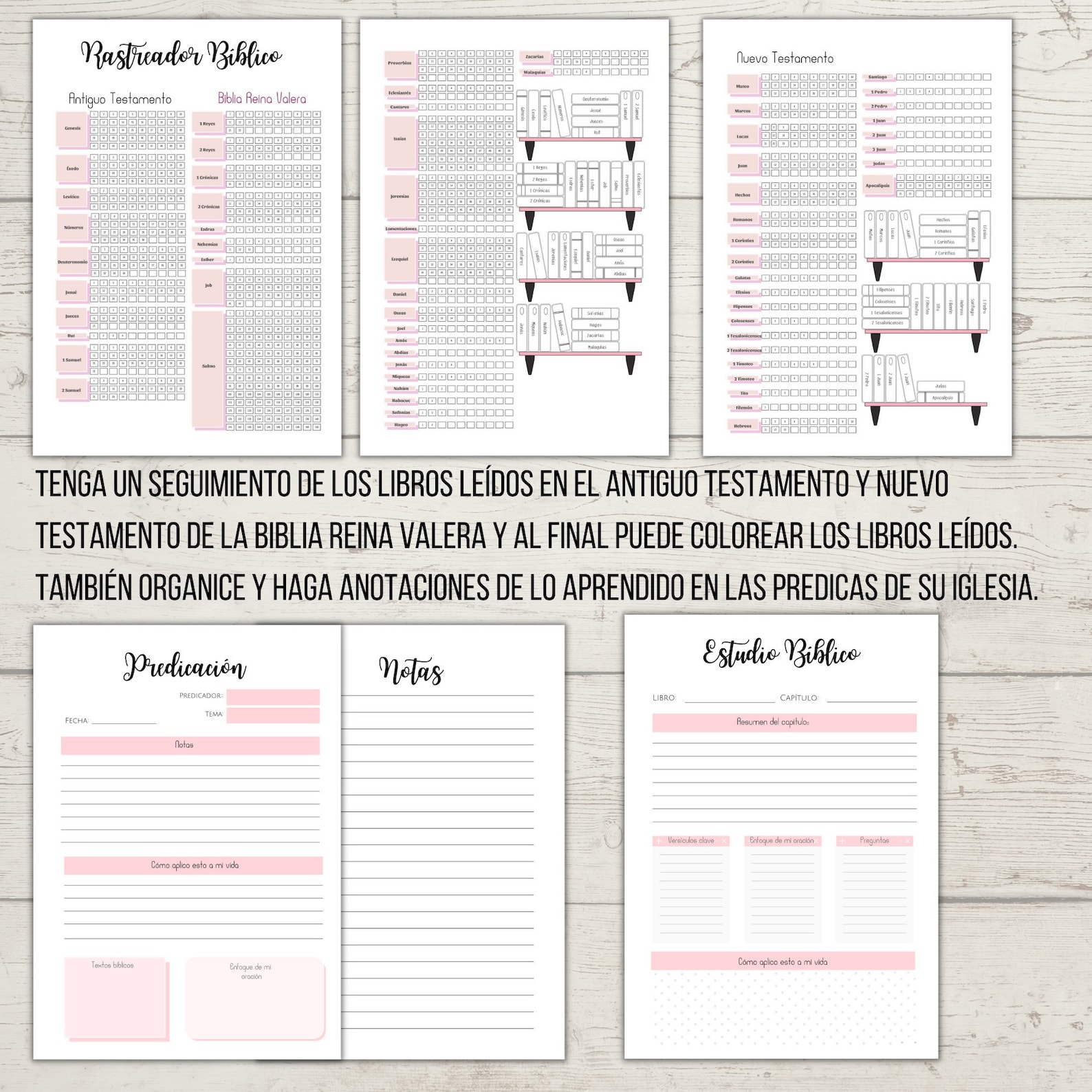 Planificador Cristiano Estudio de la Biblia y Predicaciones - Etsy España