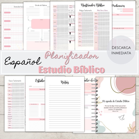 Planificador Cristiano Estudio De La Biblia Y Predicaciones - Etsy