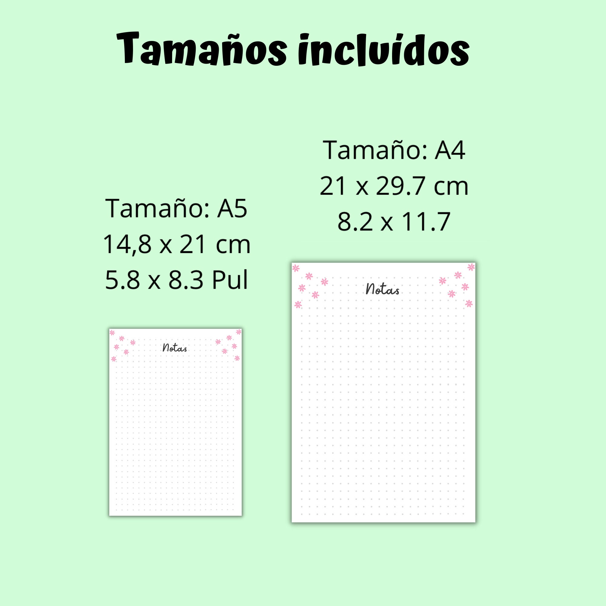 Agenda de flores sin Fecha en Español, Planner de Flores imprimible ...