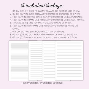 Notebook Paper Dotted Paper Lined Paper Dot Grid Paperset - Etsy