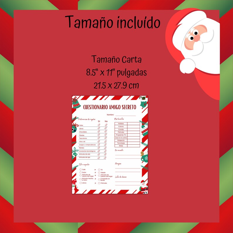 Secret Santa Quiz, Christmas Printable, Printable Christmas Quiz ...