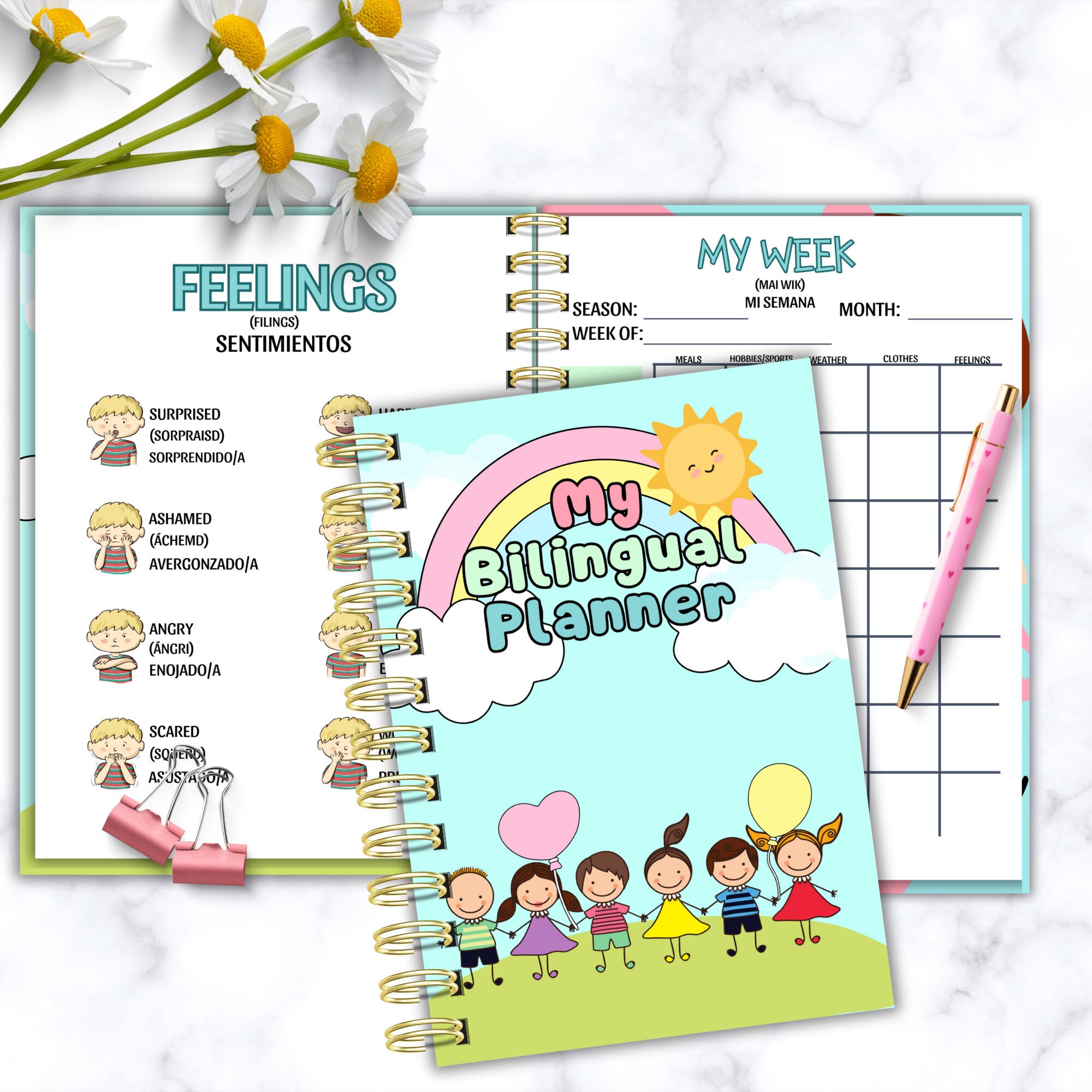 English Learning Sheets for Kids, English for Kids in Spanish ...