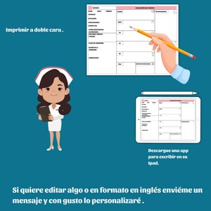 Spanish ICU Nurse Report Sheet, ICU Brain Sheet, ICU Nursing Report ...