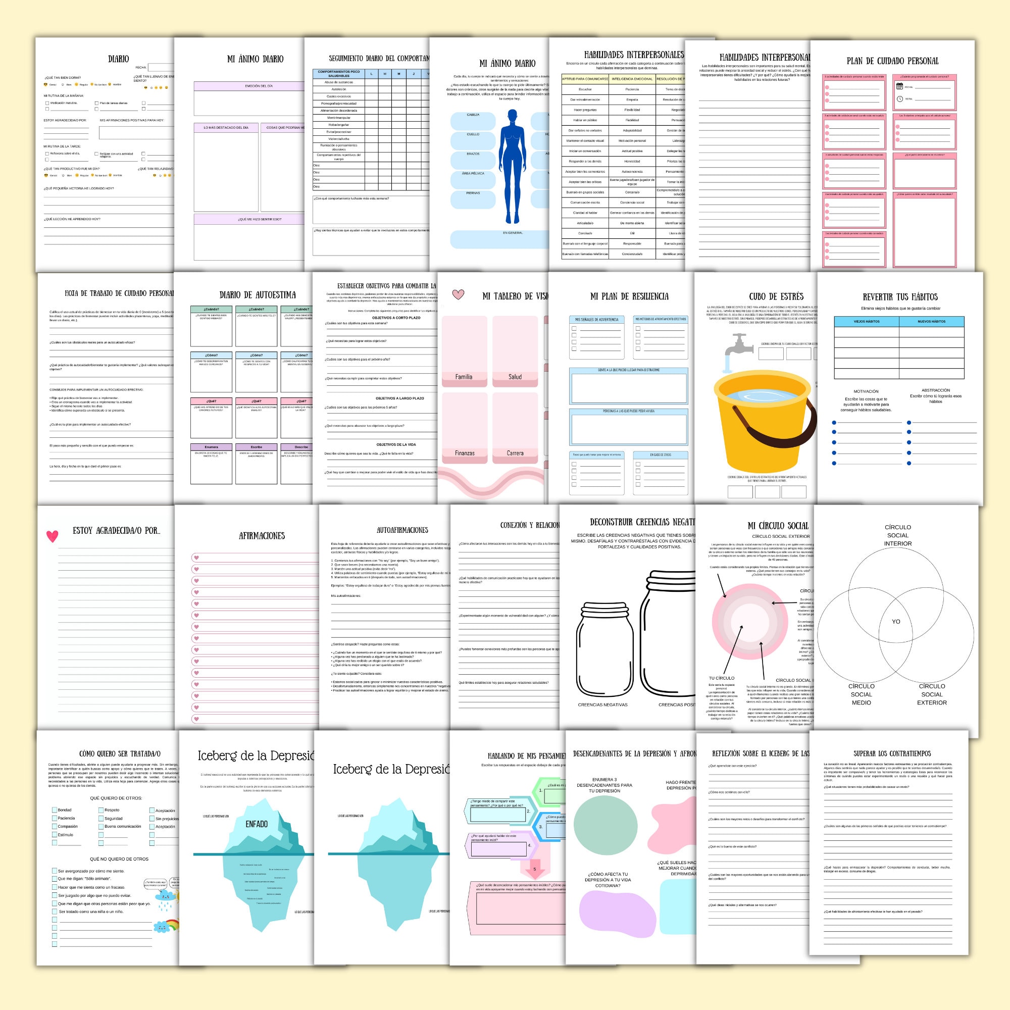 Anxiety Worksheets In Spanish