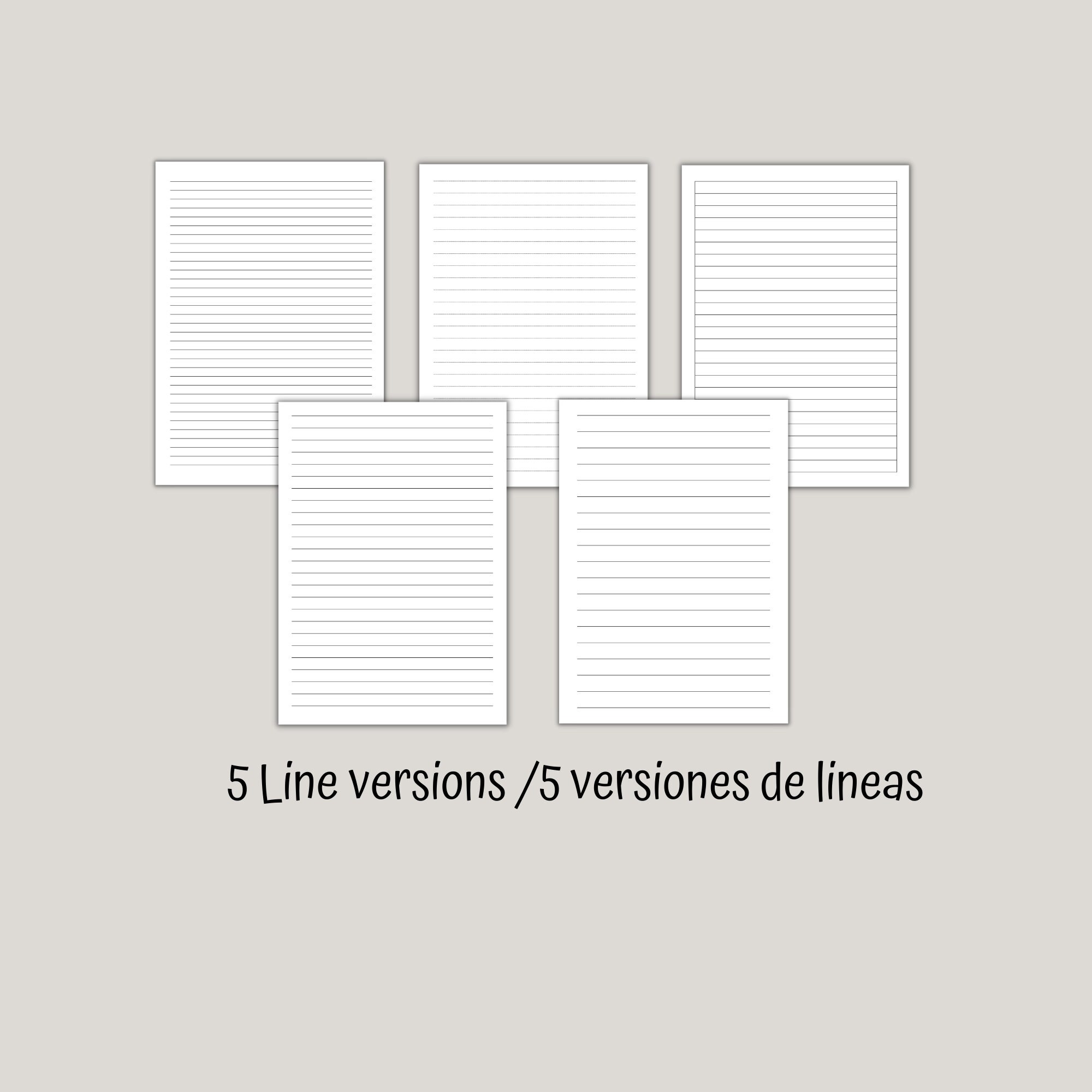 Notebook Paper, Dotted Paper, Lined Paper, Dot Grid Paper, Graph Grid ...