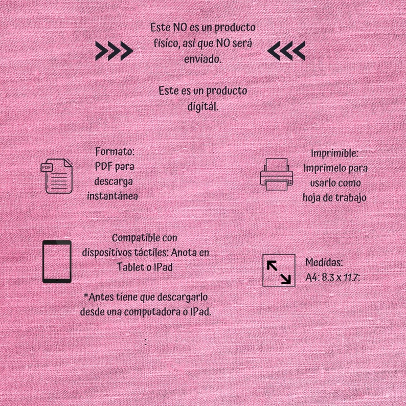 Spanish Printable Undated Calendar Calendario Imprimible - Etsy