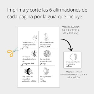 Spanish Positive Affirmations, Tarjetas de Positividad, Ley de ...