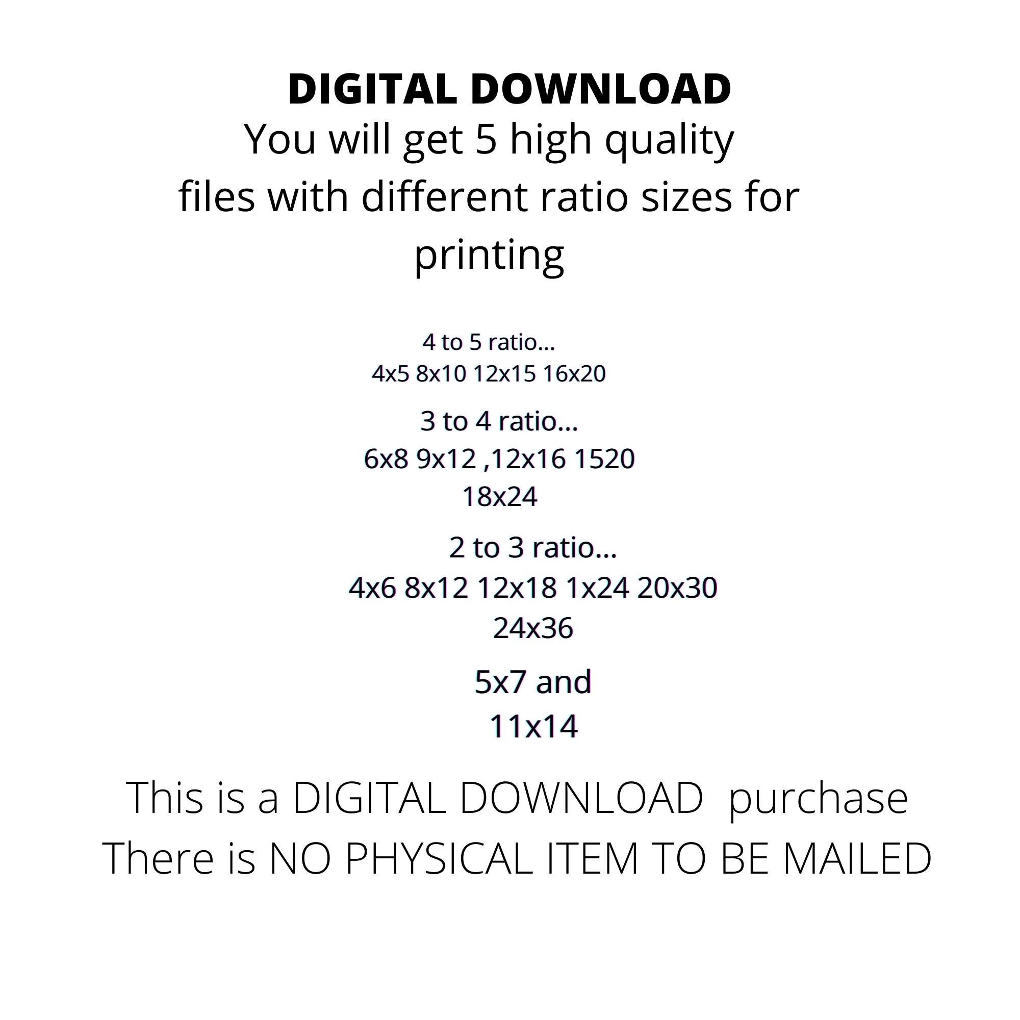 Digital Wall Art Minimal Modern Style Insperational Quote Believe to ...