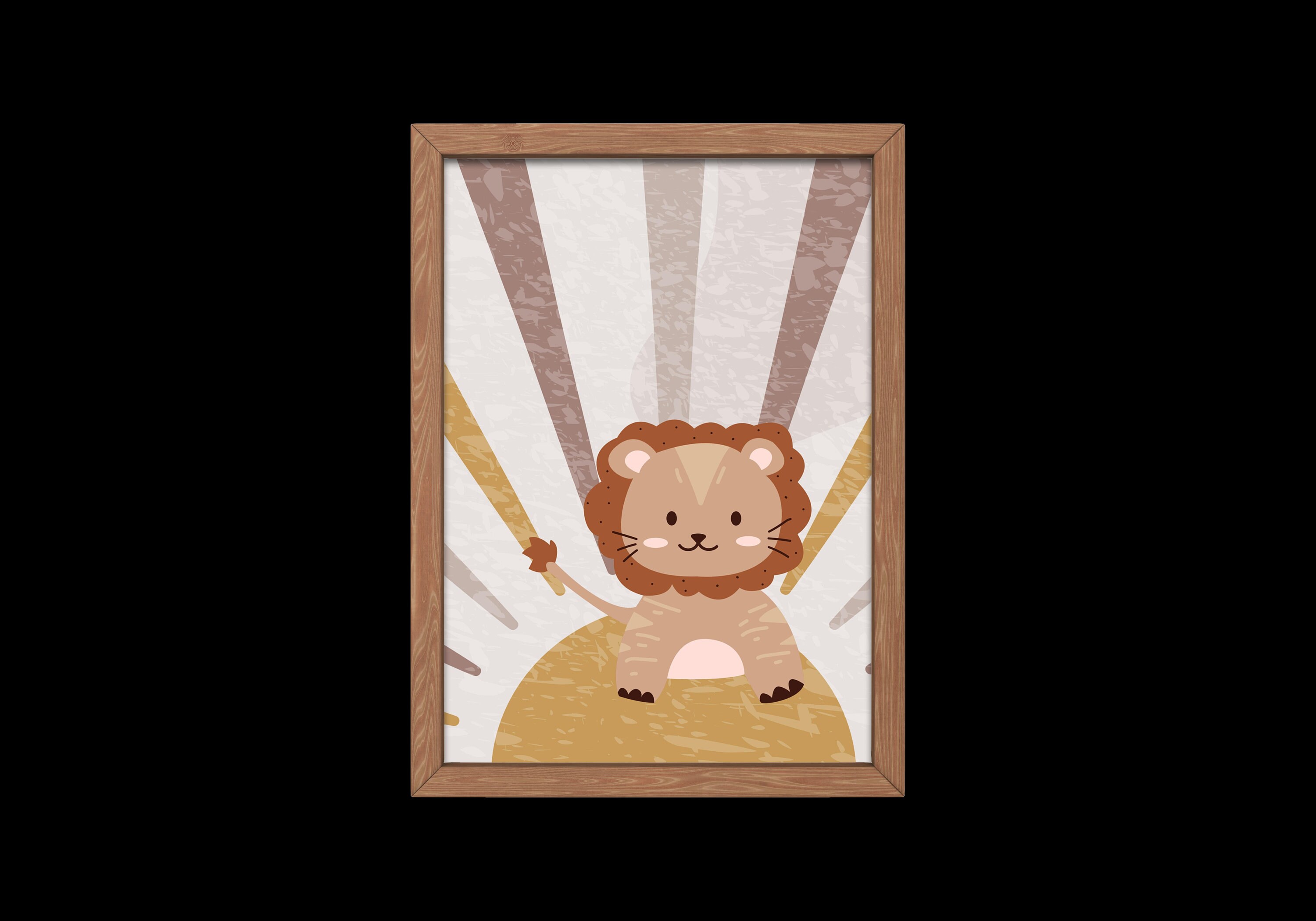 Cute Baby Animals for Nursery Boho Theme Sunburst Theme Muted Colors - Etsy