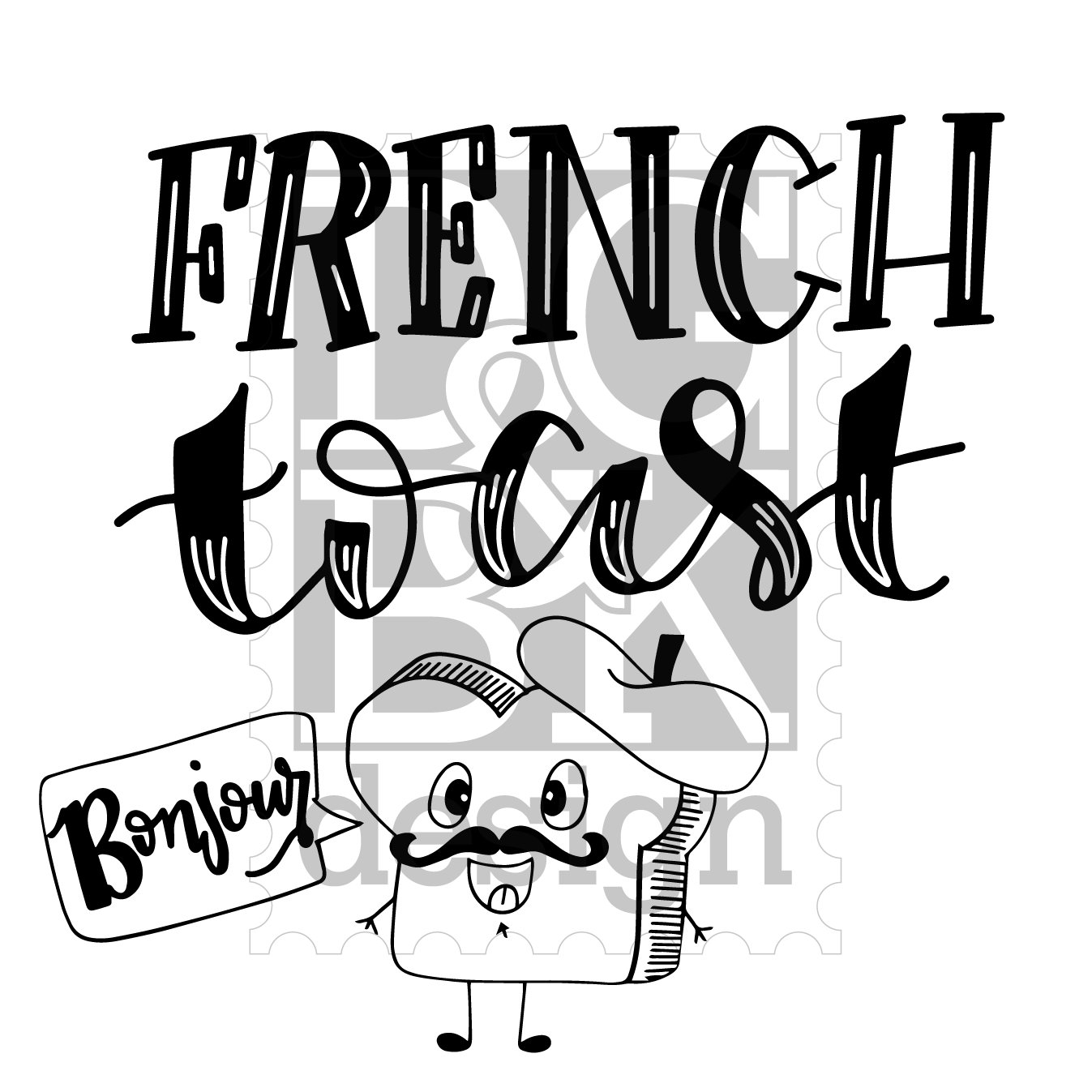 French Toast Line Drawing