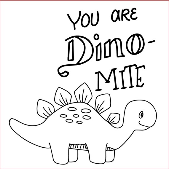 You Are Dino-mite Animal Dinosaur Dynamite Funny Pun - Etsy