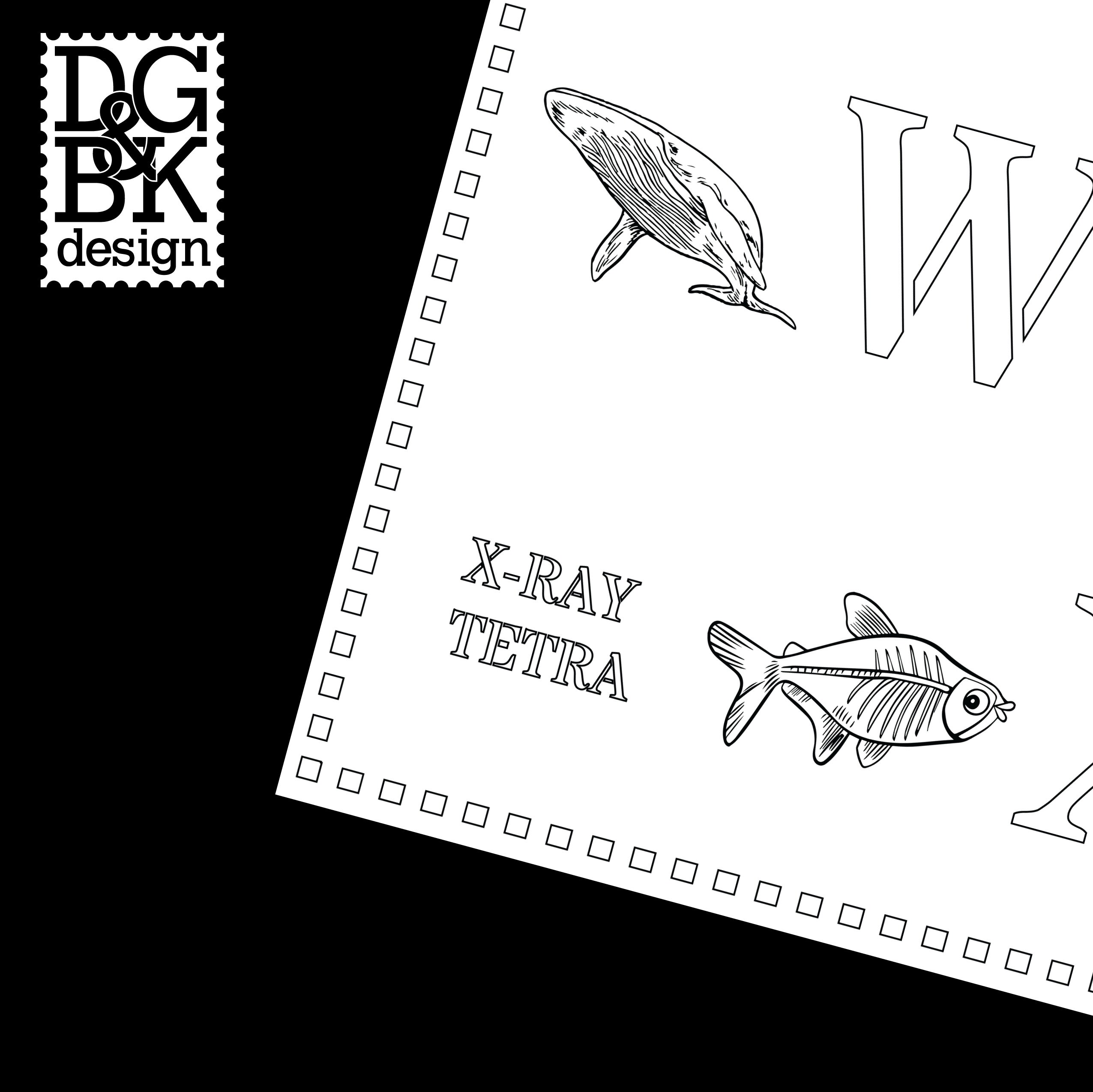 Alphabet Coloring Pages Volume Stencil Food and Animal Images Summer ...