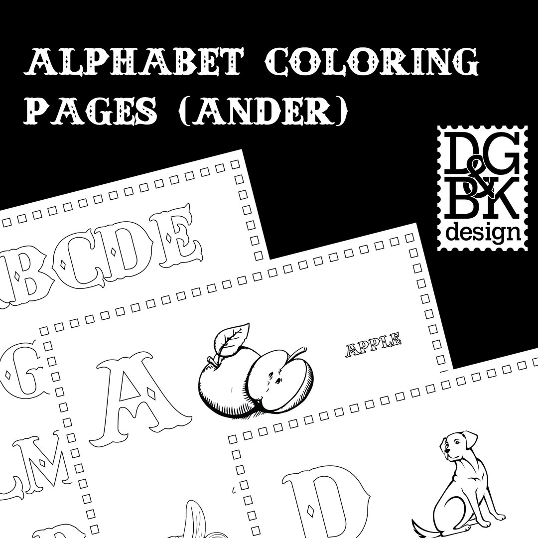 Alphabet Coloring Pages Volume Ander | Food and Animal Images | Summer ...