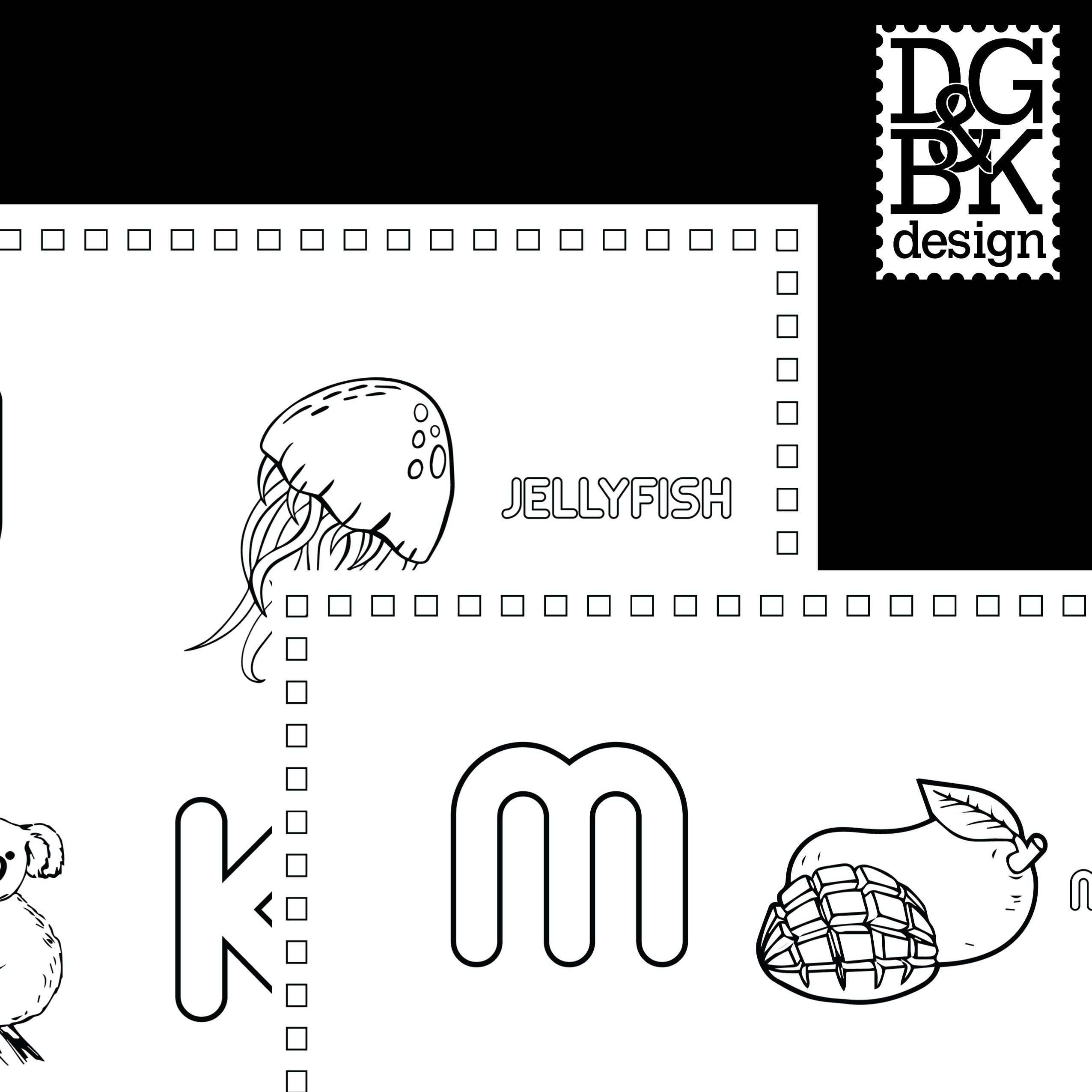 Alphabet Coloring Pages Volume Aris Food and Animal Images Summer Fun ...