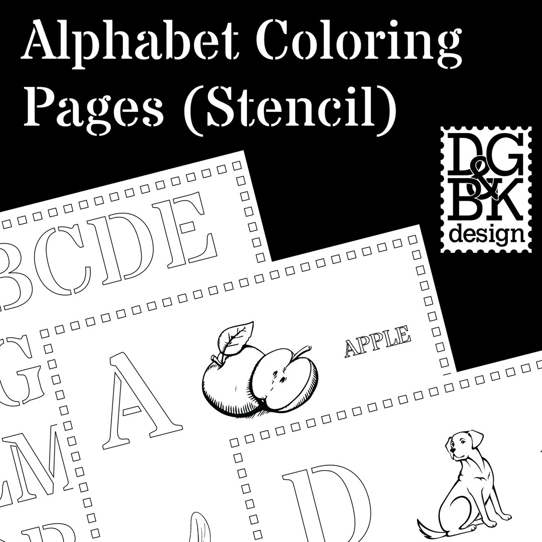Alphabet Coloring Pages Volume Stencil Food and Animal Images Summer ...