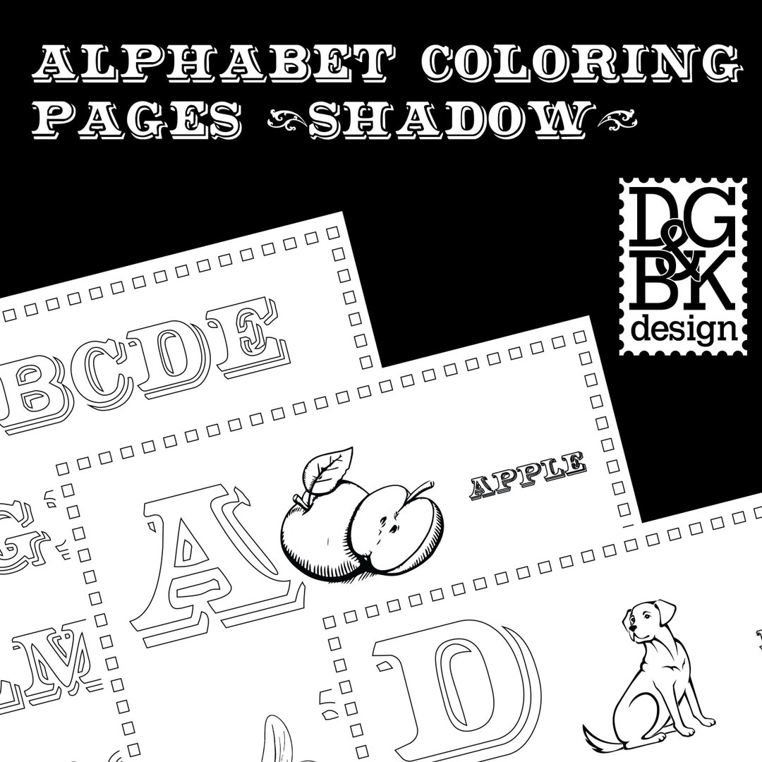 Alphabet Coloring Pages Volume Shadow | Food and Animal Images | Summer ...