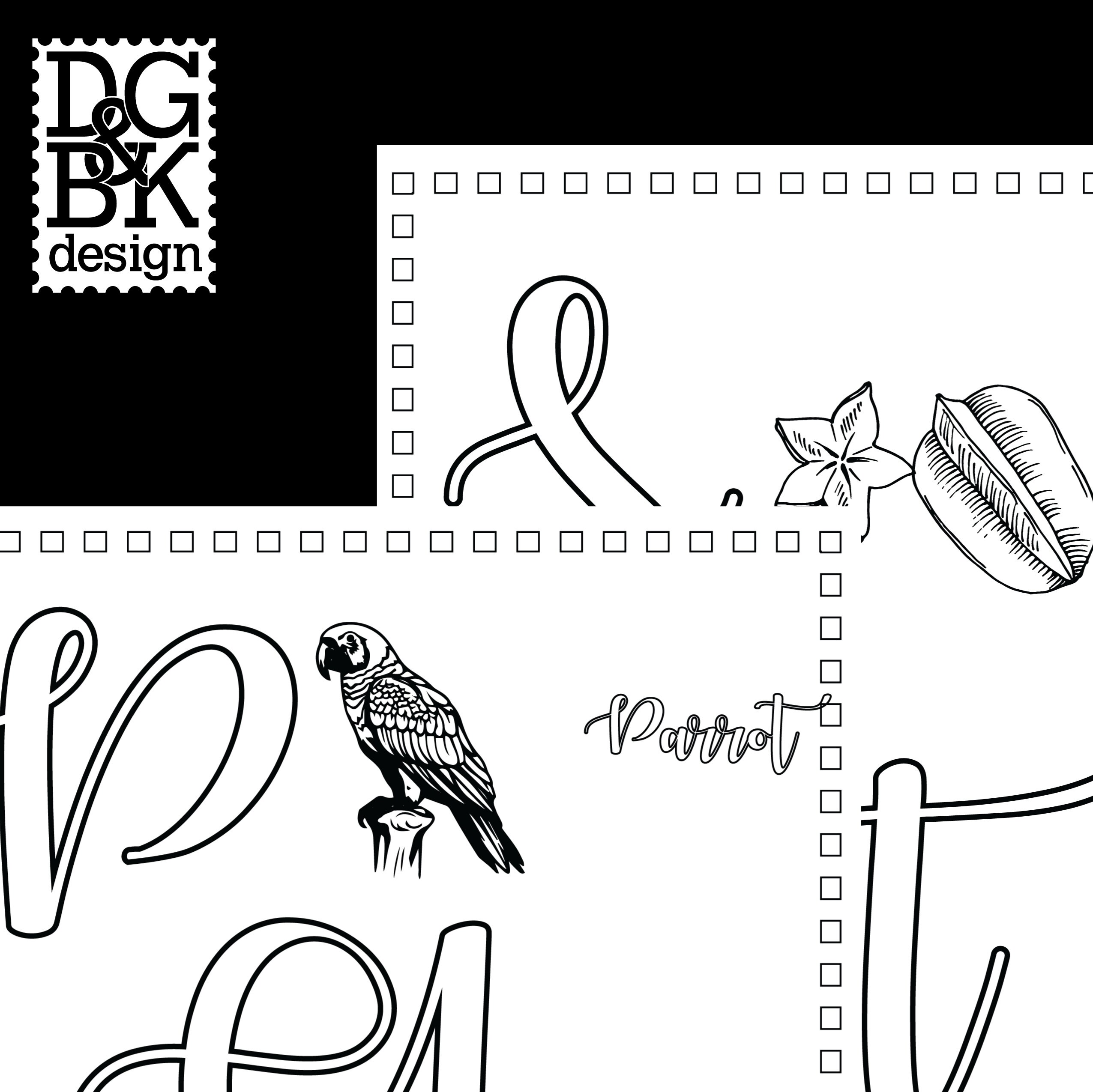 Alphabet Coloring Pages Volume Aum Food and Animal Images Summer Fun ...