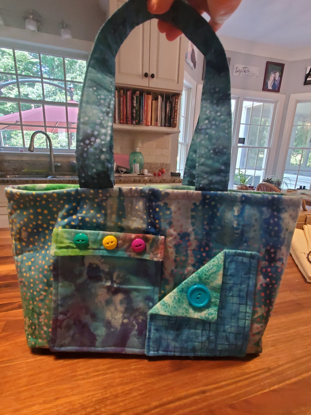 Small Open Top, Tote Bag With Pockets - Etsy