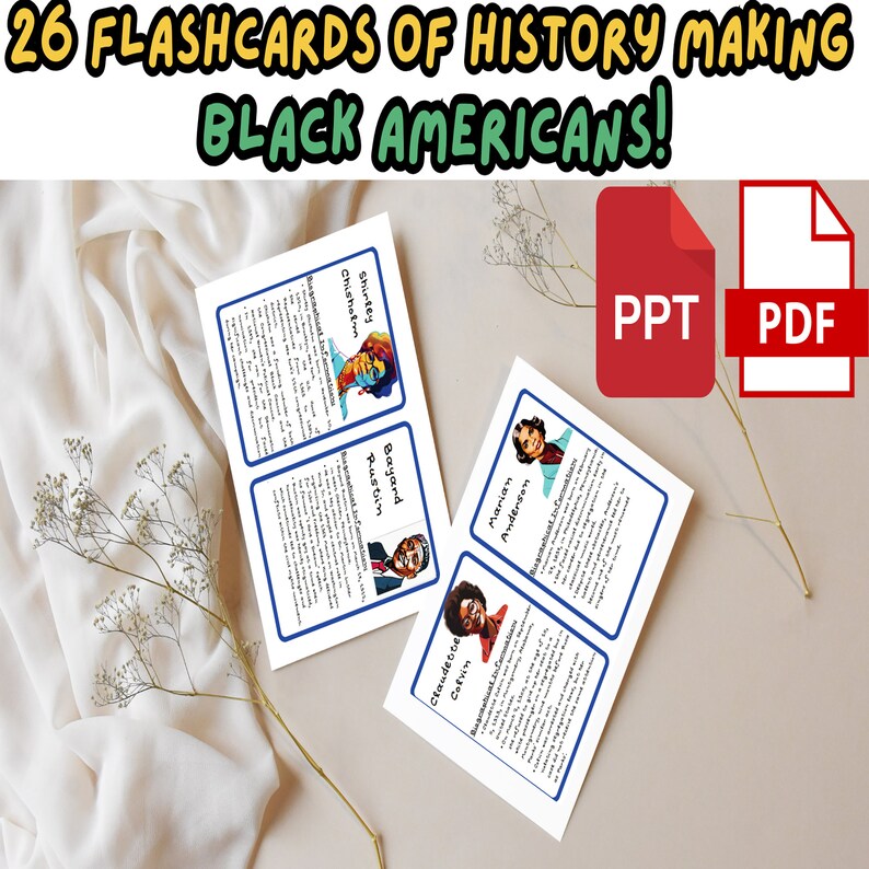 Black History Making, Biography Posters, Printable Classroom Posters ...