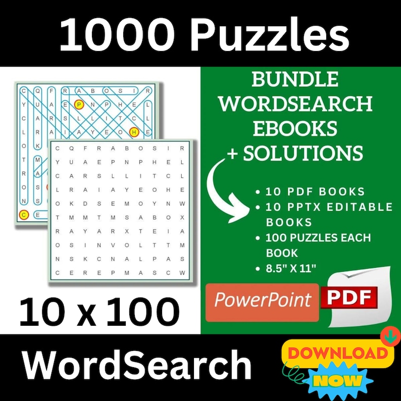 Word Search Puzzle Printable, Printable Word Search - Etsy
