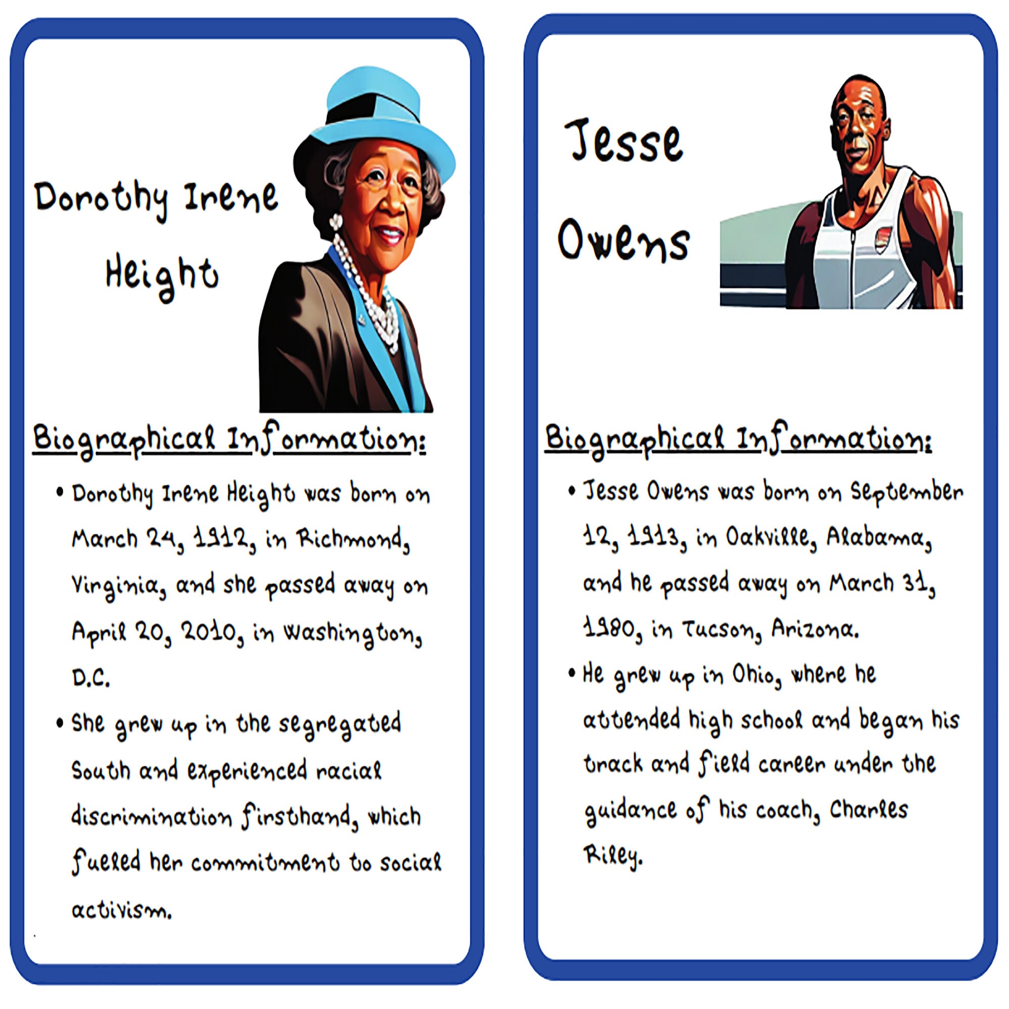 Black History Making, Biography Posters, Printable Classroom Posters ...