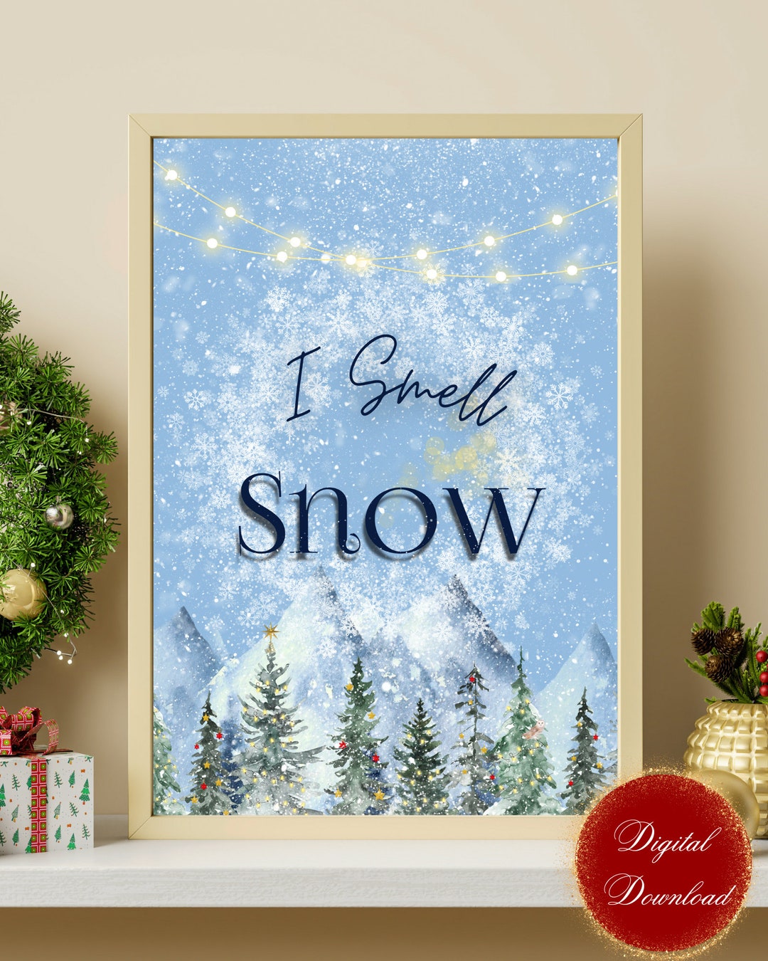 I Smell Snow, Lorelai Gilmore Quote, Gilmore Girls. - Etsy