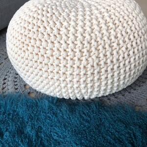 Jumbo Knitted Pouf Pattern - Downloadable PDF - Etsy
