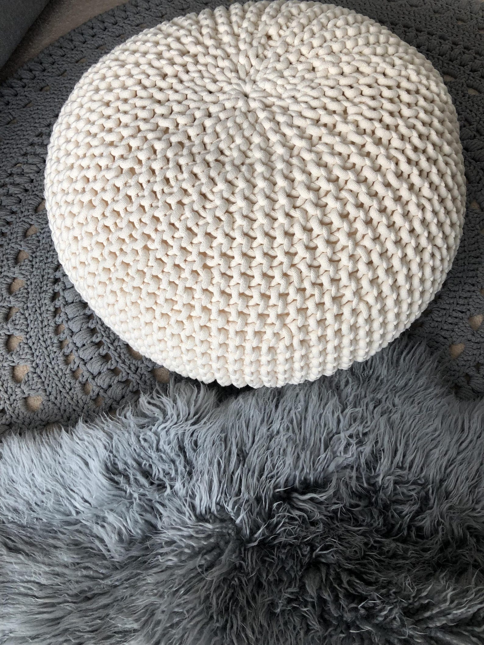 Jumbo Knitted Pouf Pattern - Downloadable PDF - Etsy