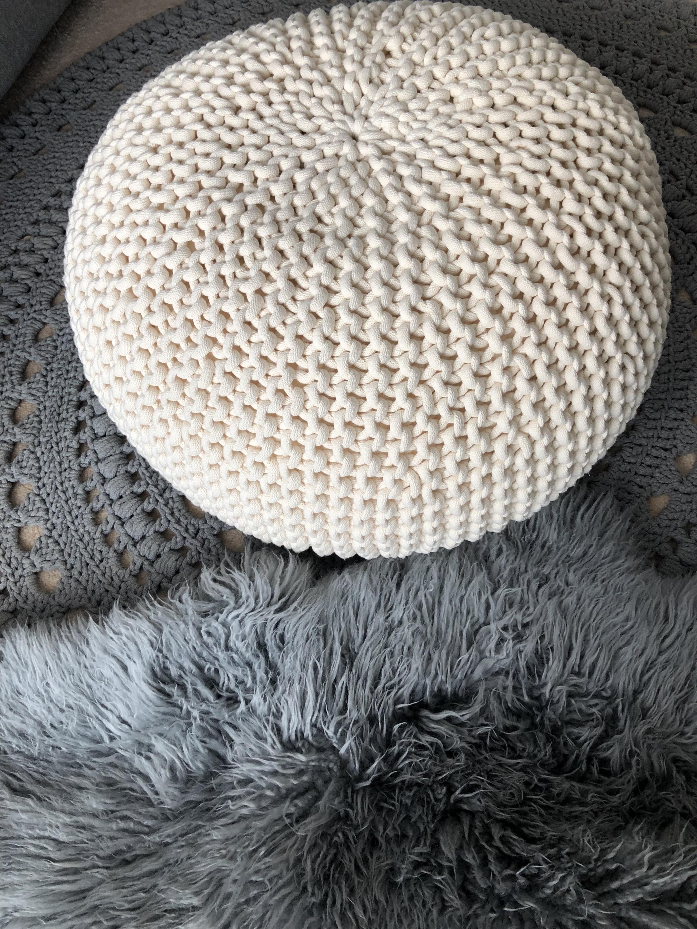 Jumbo Knitted Pouf Pattern - Downloadable PDF - Etsy