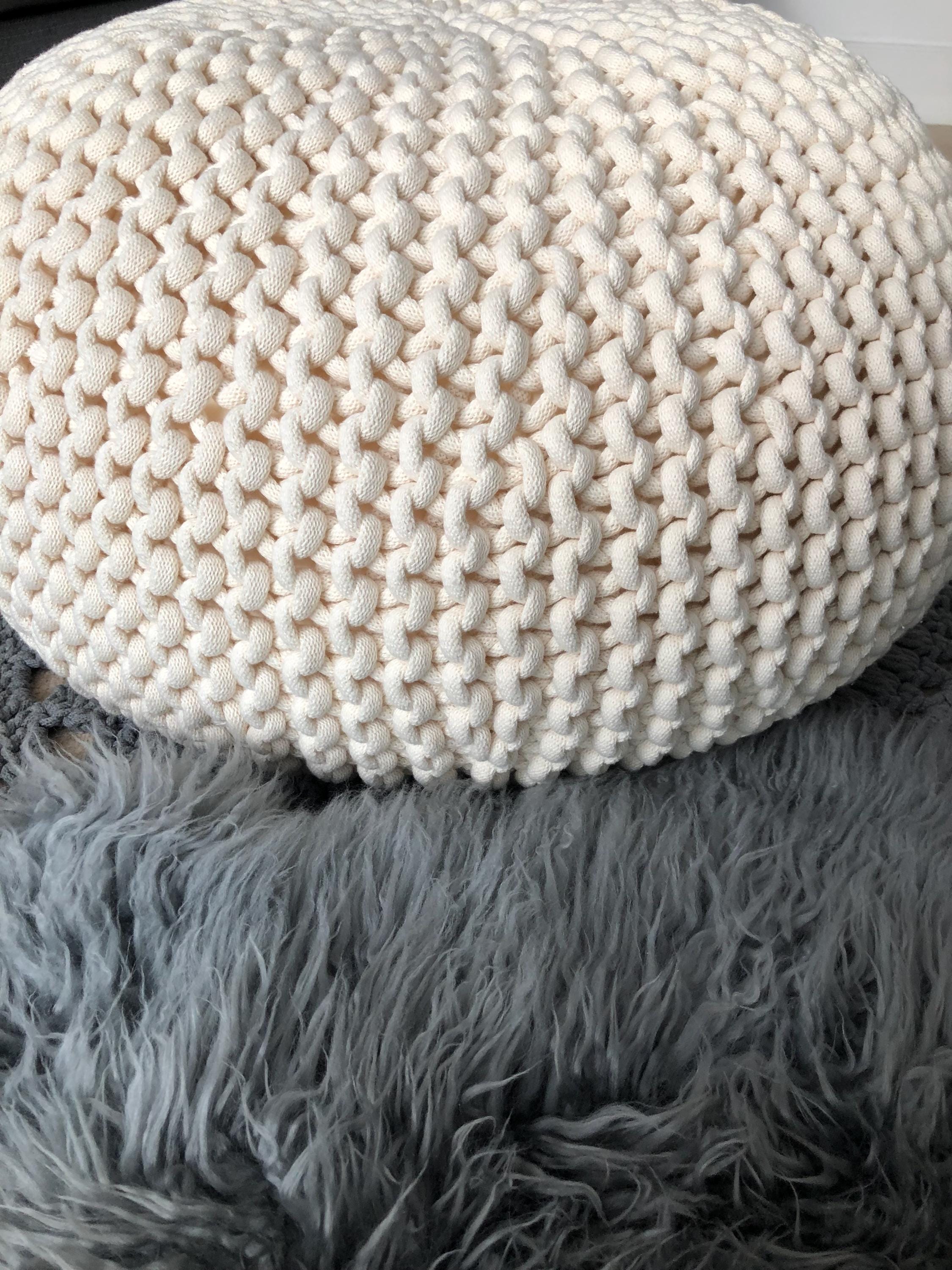 Jumbo Knitted Pouf Pattern - Downloadable PDF - Etsy