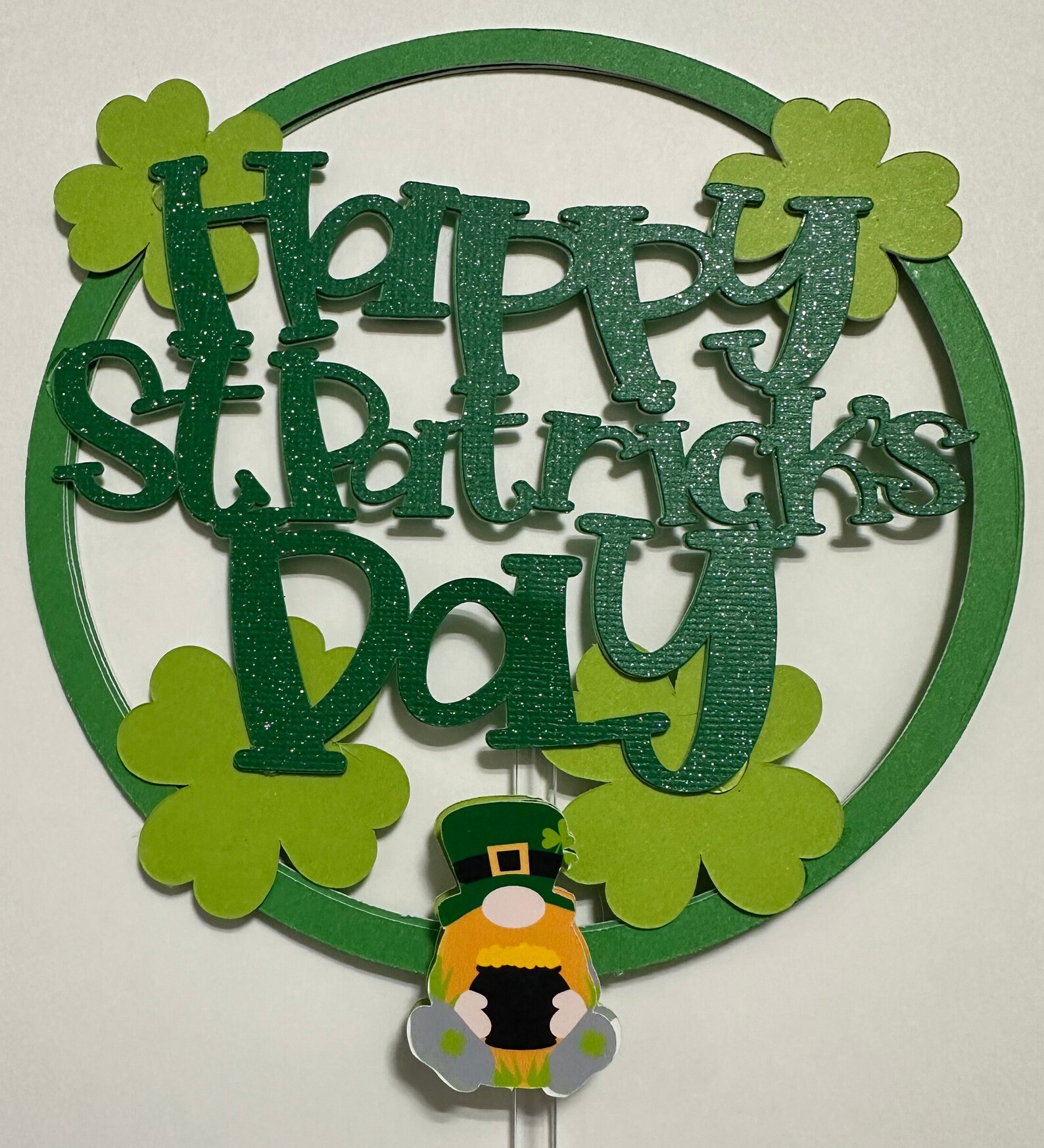HANDMADE St Patricks Day Cake Topper - Etsy