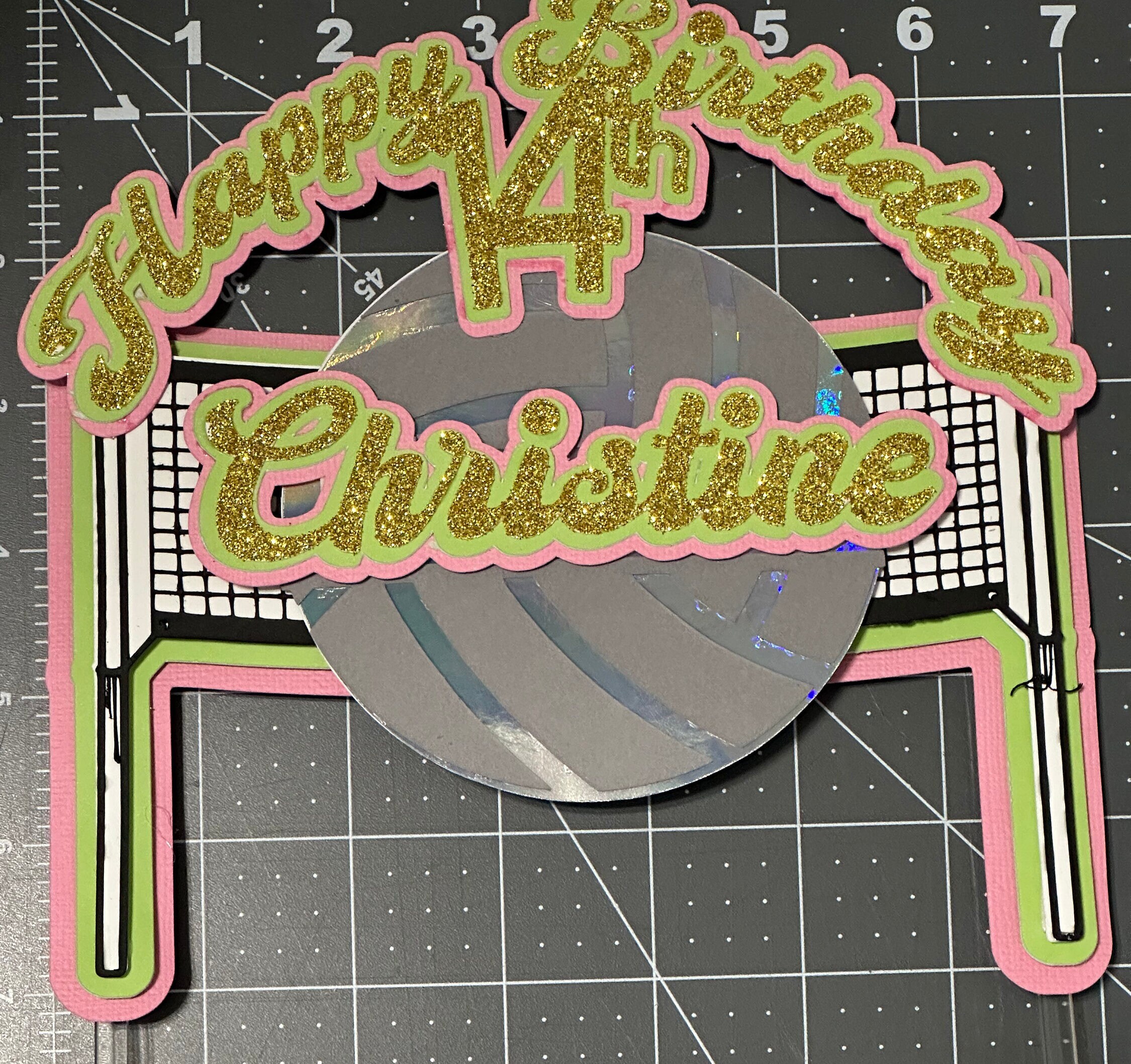 Volleyball 3D Cake Topper - Etsy