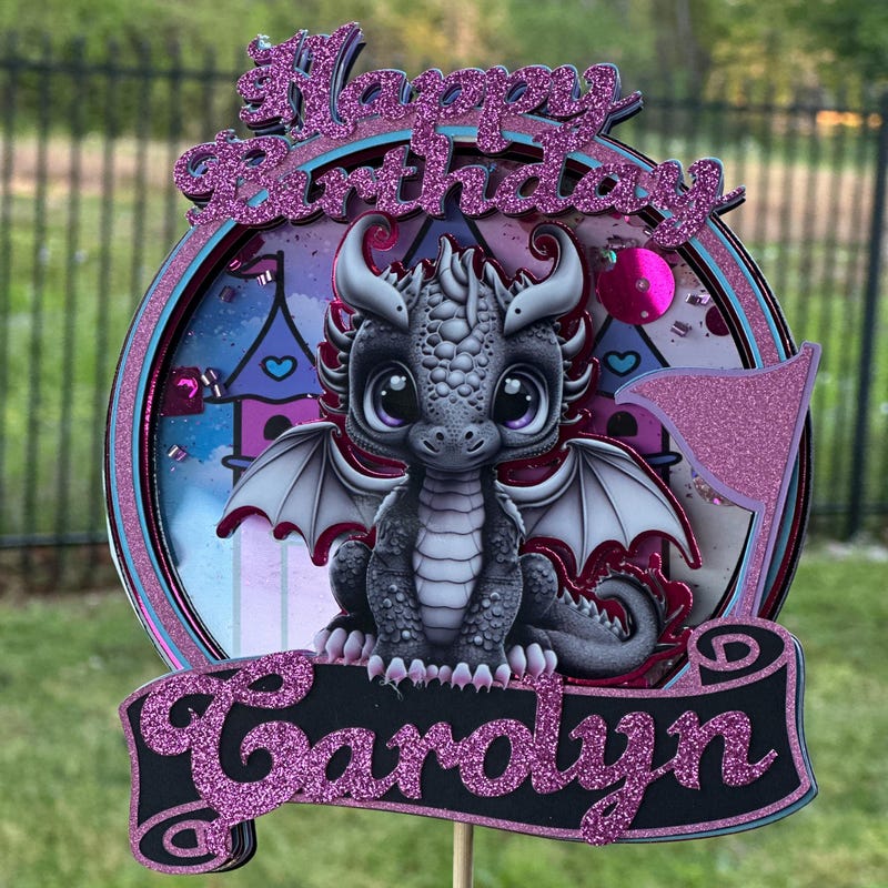 Dragon Cake Topper - Etsy