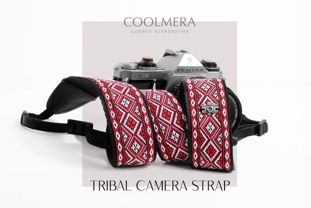 Camera Straps Woven Boho Tribal - Vintage Aesthetic Gift for Photographer - Camera Accessories ...