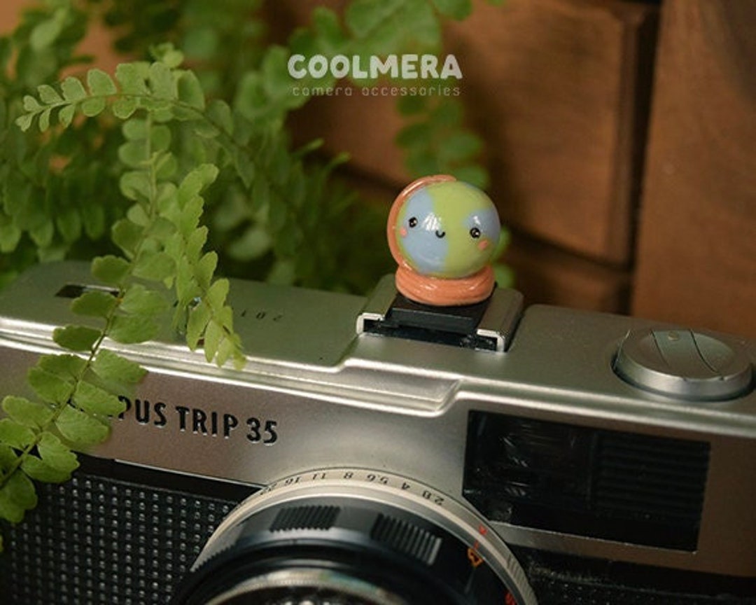 Camera Hotshoe Cover Tiny Miniature Mini Earth - Cute Handmade From ...