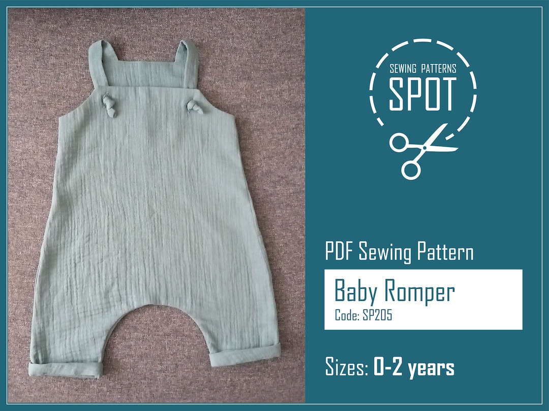 Baby Romper Sewing Pattern PDF, 0-2 Years, Instant Digital Download ...