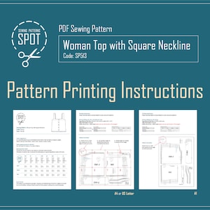 Crop Top THEODORA Sewing Pattern, 2XS-XL, Instand Download, Sewing ...