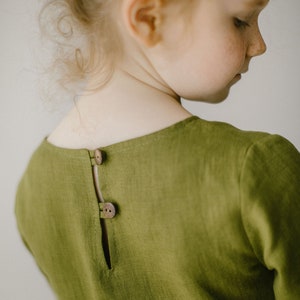 Girl Linen Dress Sewing Pattern PDF, 1-9 Years, Instant Download, Short ...