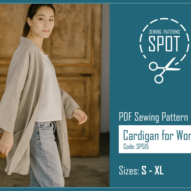Long Wrap Cardigan - Etsy