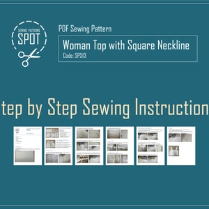 Crop Top THEODORA Sewing Pattern, 2XS-XL, Instand Download, Sewing ...