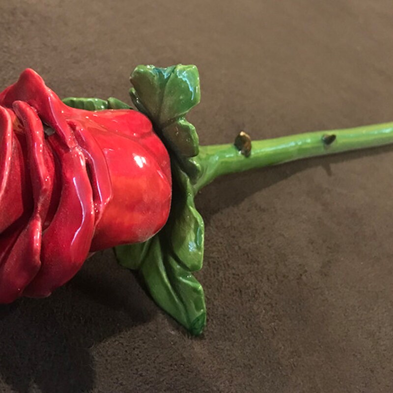 Ceramic Rose - Etsy