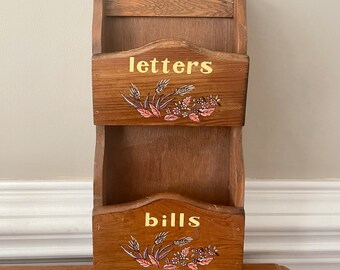 Antique Mail and Key Holder - Etsy