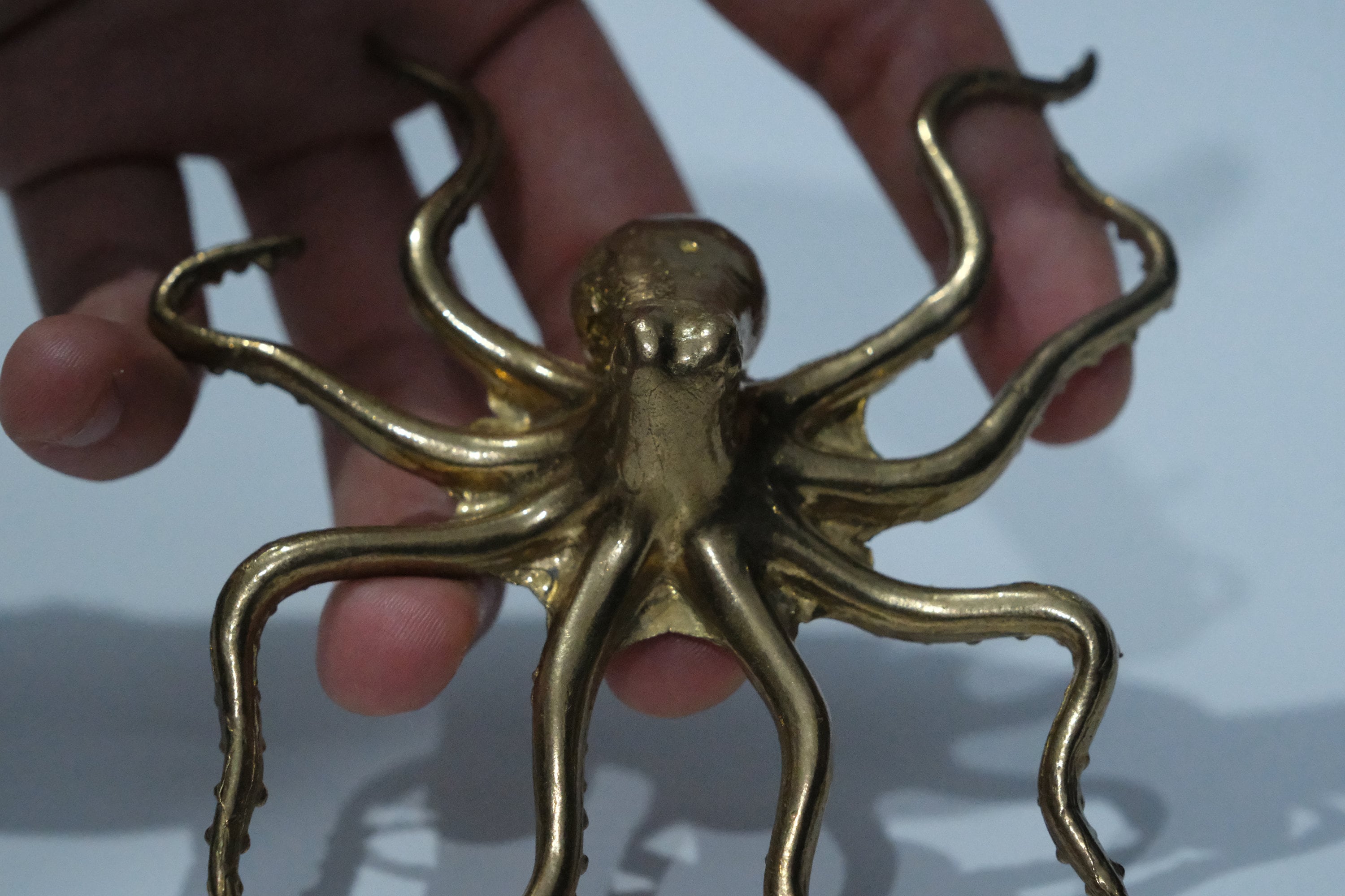 Octopus Sculpture Octopus Statue Octopus Figurine Brass Octopus Statue ...