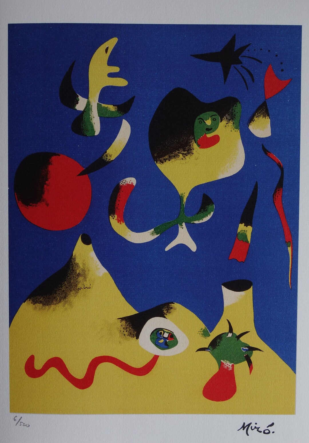 Fine Surrealist Limited Edition Print, Joan Miro, Signed & Numbered - Etsy